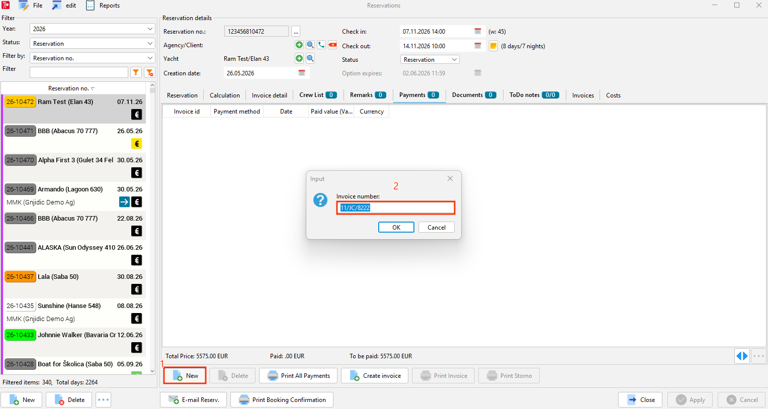 Fiscalization 2.0 & e-Invoicing (eRačun) – Booking Manager