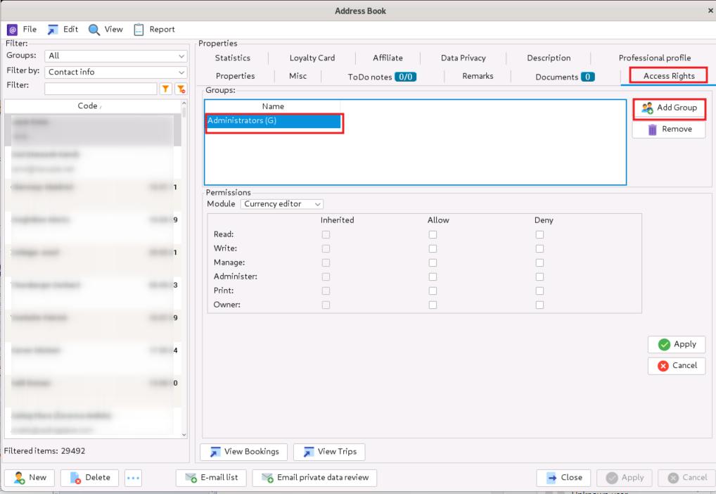 How to Add User in the Address Book – Booking Manager